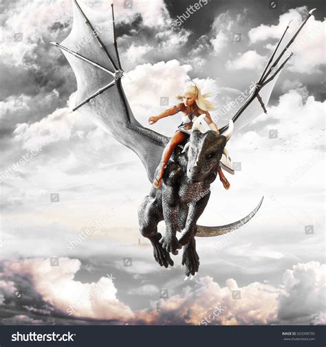 Girl Riding Dragon Drawing At Margaret Cass Blog