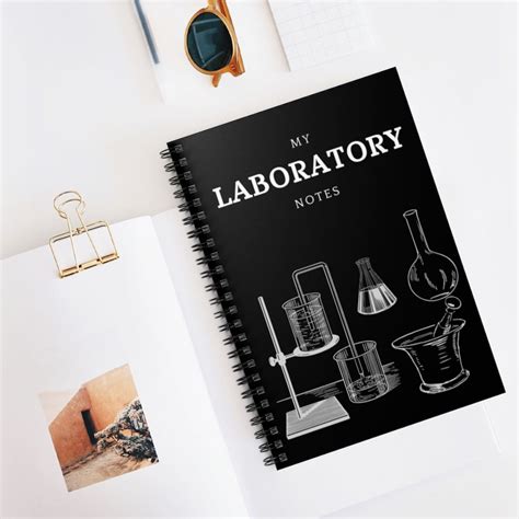 Lab Laboratory Spiral Notebook Ruled Line Etsy