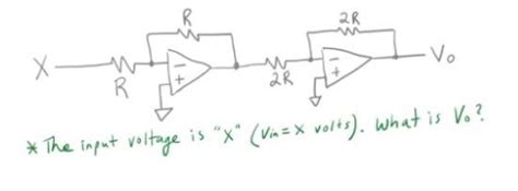 Solved Find V The Input Voltage Is X Vin X Volts Chegg Com