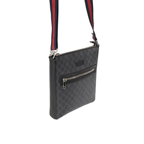 Gucci Black Gg Supreme Messenger Bag Olivers