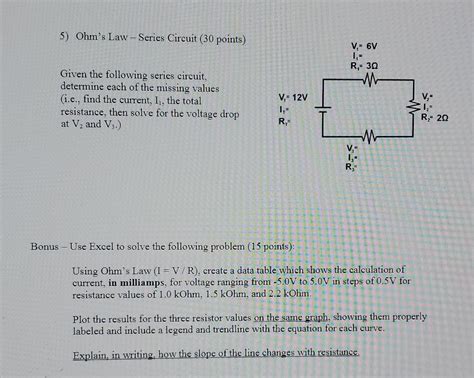 Solved Given The Following Series Circuit Determine Each Of