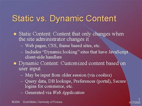 Content Serving Static Vs Dynamic Content Web Servers