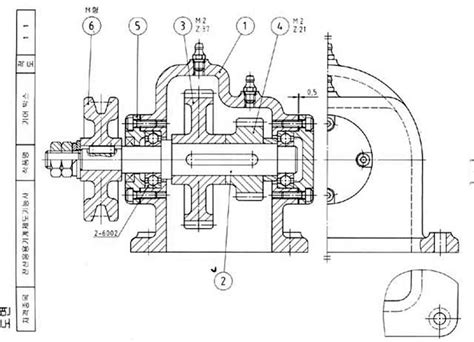 전산응용기계제도기능사 실기 기출문제6 네이버 블로그 전산응용기계제도기능사 실기 기출문제6 네이버 블로그