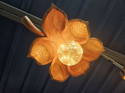 느티나무접시로 만든 전등갓 목공예우드카빙