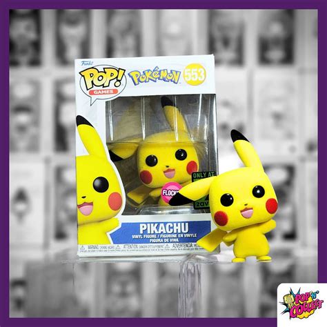 Funko Pop Pokemon Pikachu Waving 553 Flocked Zavii Exclusive W Free Protector Shopee
