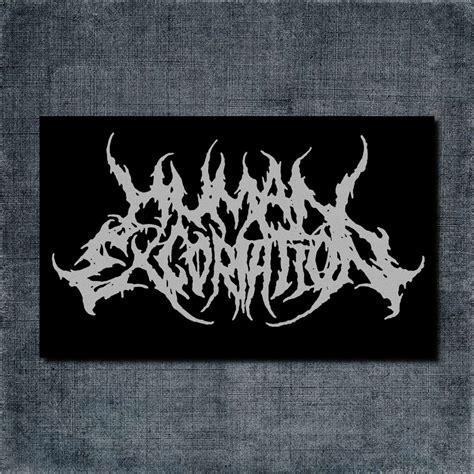 Human Excoriation Back Patch Human Excoriation Logo Big Back Patch Vestimen Be Different