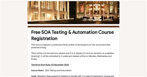 Shailesh Kumar Singh On Linkedin Free Soa Testing And Automation Course