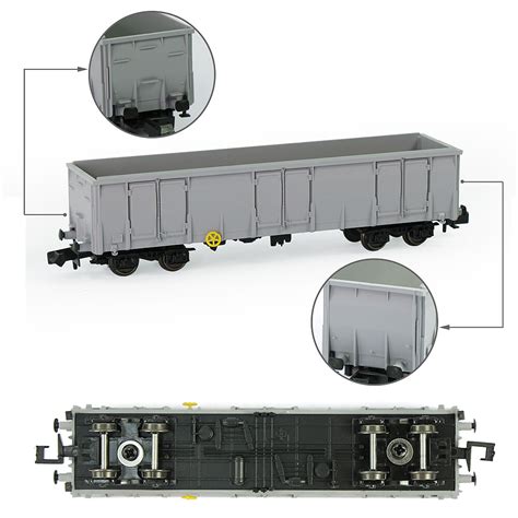 Evemodel N Scale 40ft High Side Gondola Car 1160 Railway Wagons Pack