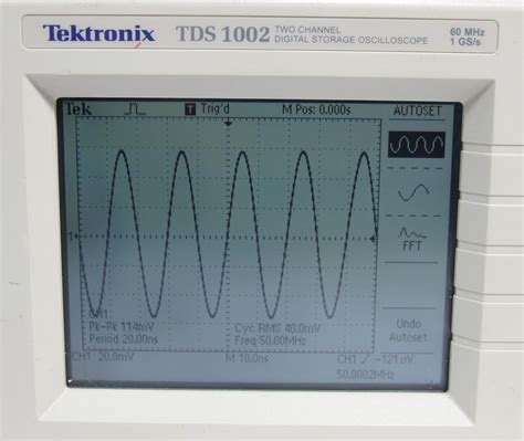 Tektronix Tds 1002 2ch 60mhz 1gs S Digital Storage Oscilloscope Technology