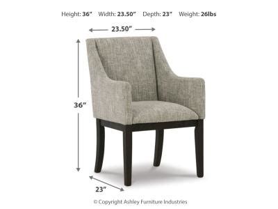 Signature Design By Ashley D984 01a Burkhaus Dining Arm Chair