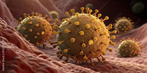 Microscopic View Of Virus Like Particles Showcasing Their Intricate Structures And Surface