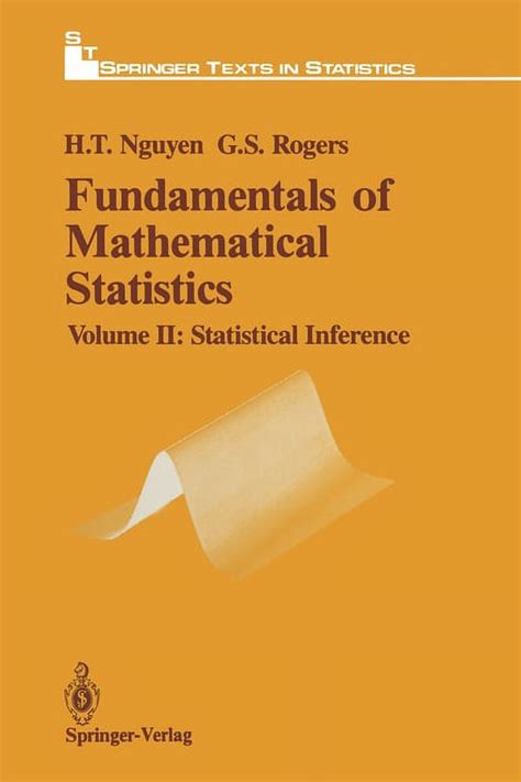 Springer Texts In Statistics Fundamentals Of Mathematical Statistics