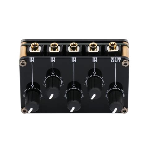 Ammoon 4 In 1 Out Passive Mixer Module Mini Stereo 4 Channel Passive Mixer Audio Mixer 4 Audio