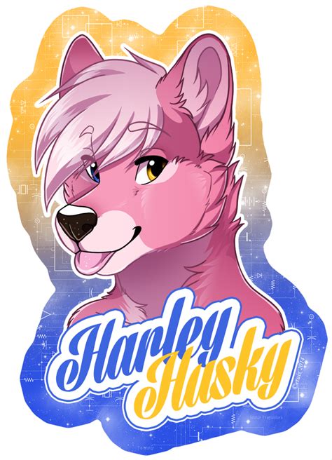 Further Confusion Badge Harley Husky — Weasyl