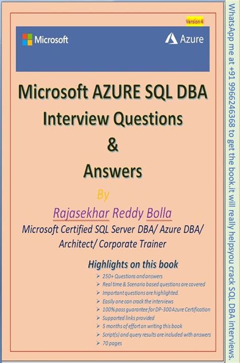 sql notes looking to crack sql dba interviews on azure cloud with 100