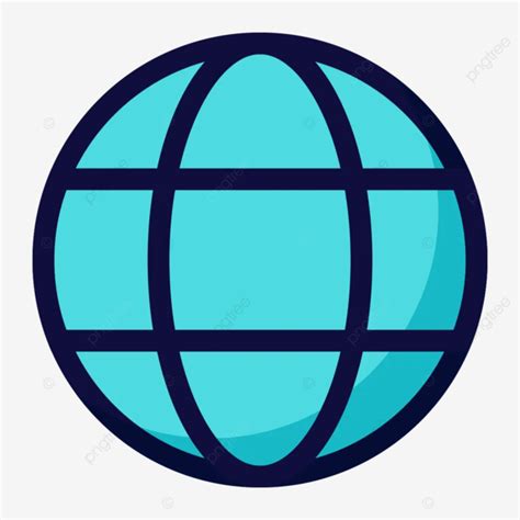 Global Icon With Filled Outline Style Vector Global Icon Outline Png