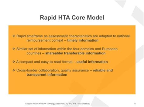 The Hta Core Model® A Brief Introduction Pptx Technology And Computing