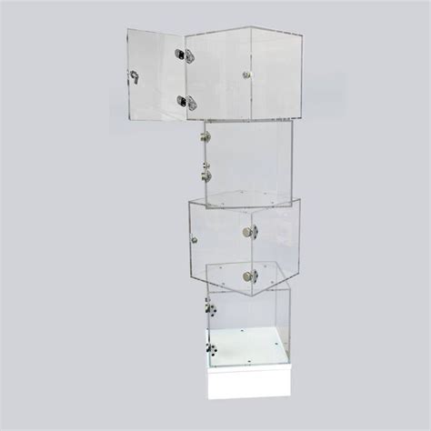 Acrylic Stackable Cubes Lockable Acrylic Display Cubes Made In The Uk