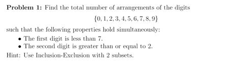 Solved Problem 1 Find The Total Number Of Arrangements Of