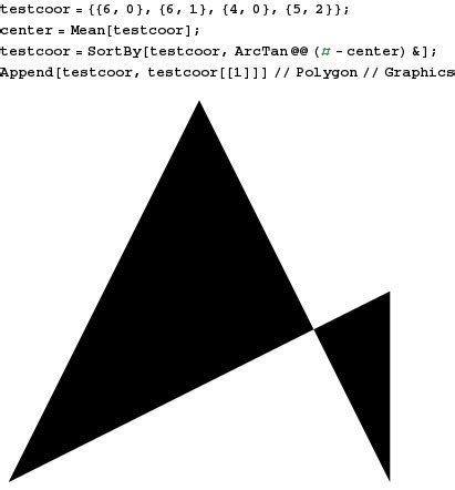 Graphics Rebuild A Polygon So It Doesn T Self Intersect Mathematica Stack Exchange