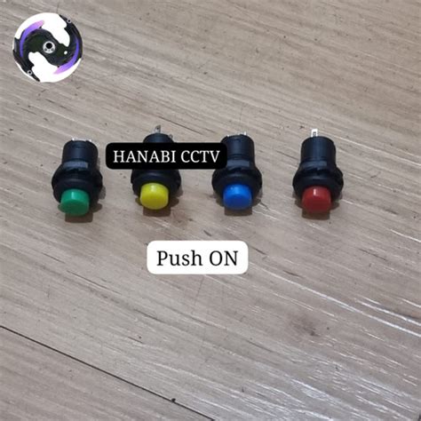 Jual Push On Button 2p 2 Pin Warna Switch Bulat Biru Kota Tangerang