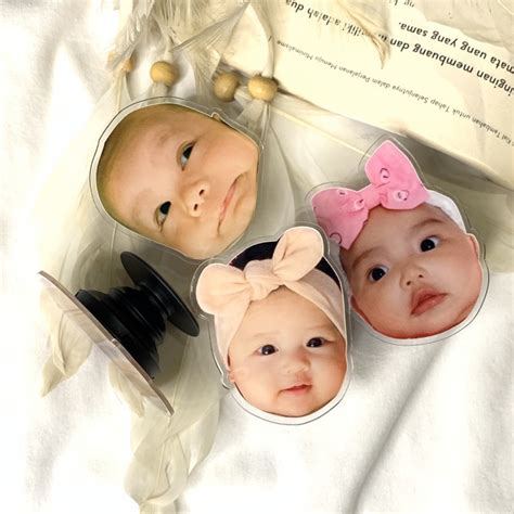 Gemoy Cute Acrylic Material Character Popsocket Shopee Malaysia