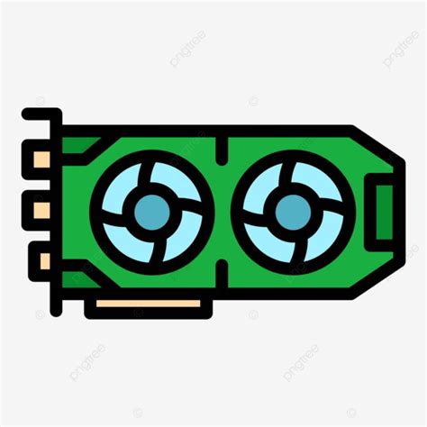 Gpu Clipart Transparent PNG Hd Component Gpu Card Icon Connected Icon Board PNG Image For