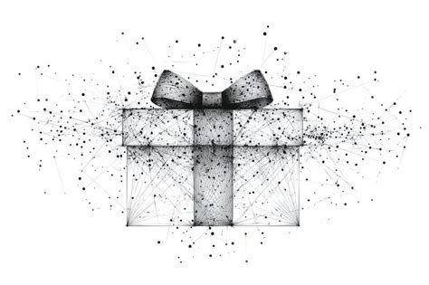 Graphitic Background With Polygons Low Polygons With Connecting Dots