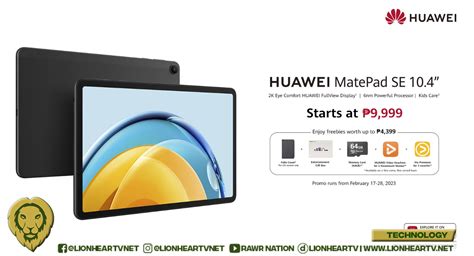 Get The New Huawei Matepad Se An Entertainment Tablet With K Fullview Display Under Php