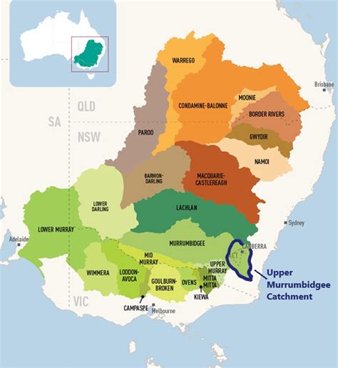 Murrumbidgee River Map