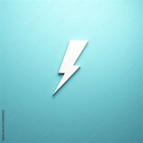 3d Lightning Bolt Render Stock Illustration Adobe Stock