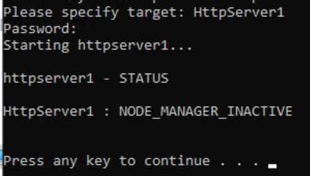 HttpServer1 NODE MANAGER INACTIVE IFS Community
