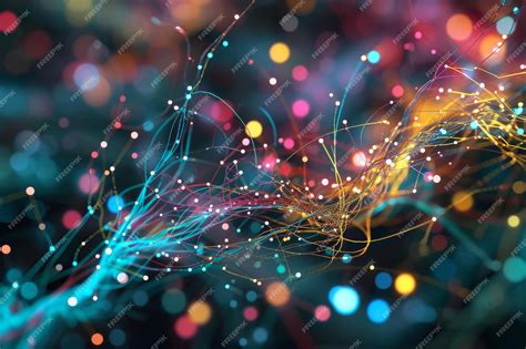 Premium Photo A Neural Network Visualized With Colorful Lines Ai Generated