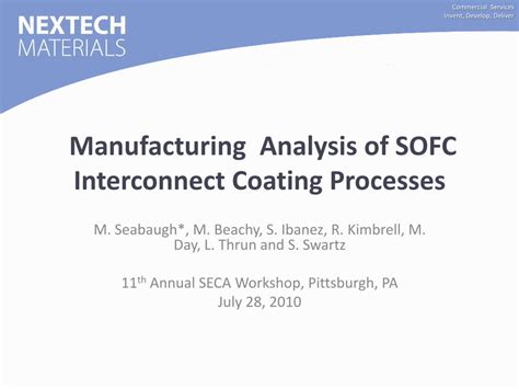 Pdf Manufacturing Analysis Of Sofc Interconnect Coating Processes