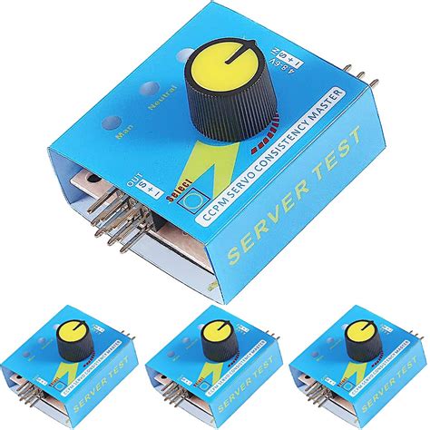 Daokai 4 Pcs Rc Servo Tester 3ch Digital Multi Ecs Servo Tester Ccpm Consistency