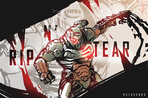ArtStation - Rip N' Tear |Doom Eternal Fan art