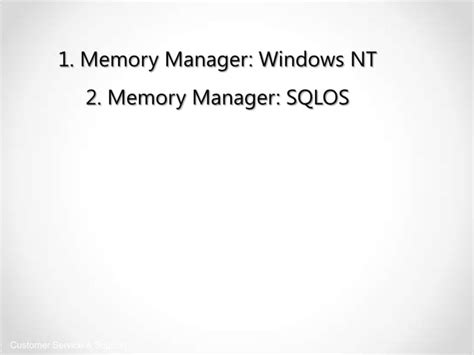 memory management in sql server ppsx