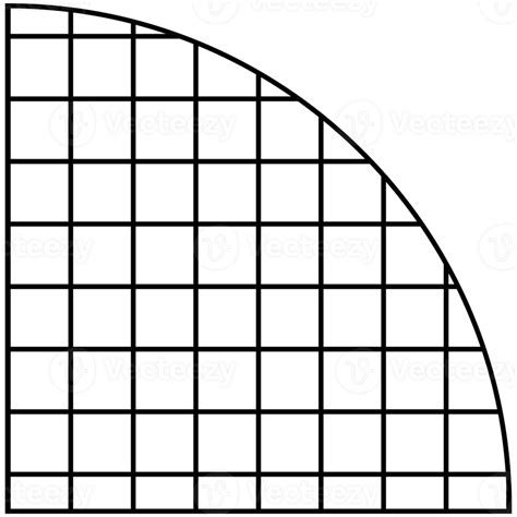 Ai Generated A Circle With A Grid Of Squares On It 35940594 Png