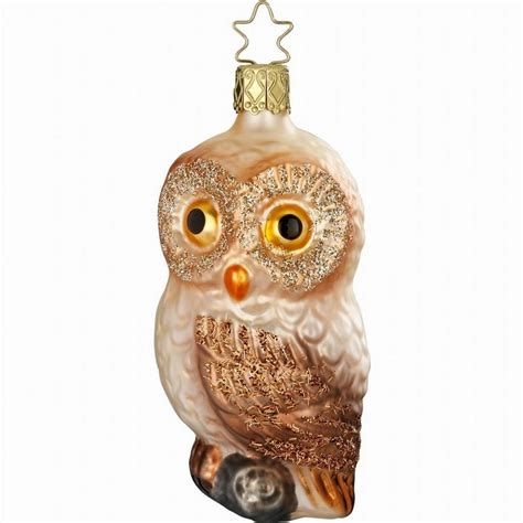 Inge Glas® Christbaumschmuck Eule 10 Cm 1 Tlg