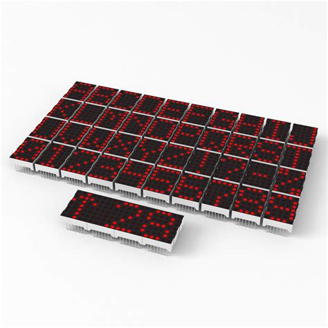 LED Dot Matrix Display Modules D Model CGTrader