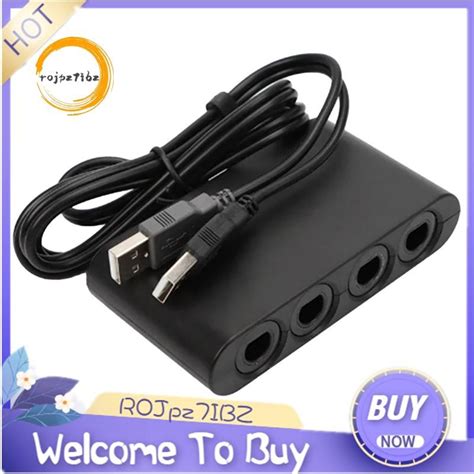 4 Ports Game Converter For Gamecube Gc Controller Usb Adapter For Nintend Switch Ngc Wii U Pc