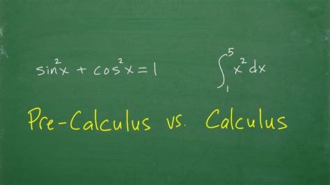 Pre Calculus Vs Calculus What S The Difference Things You Should