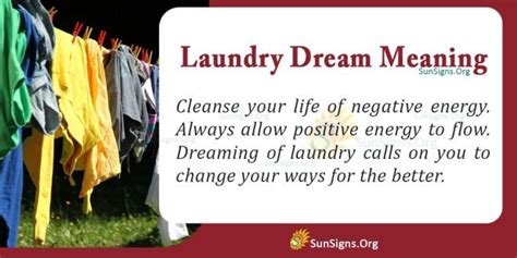 Seeing Laundry In Your Dream - Meaning, Interpretation and Symbolism ...