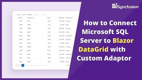 Syncfusion On Linkedin Blazor Sql Datagrid Crud Grid
