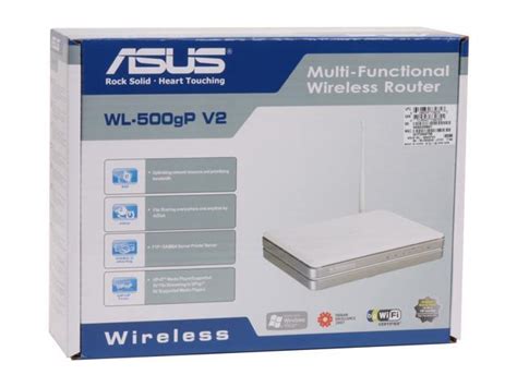 ASUS WL-500GP V2 802.11b/g Multi-Functional Wireless Router with x2 USB ...