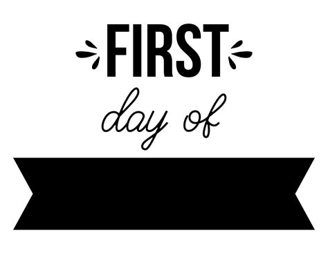 Free Printable First Day Of School Sign Templates Pdf Editable