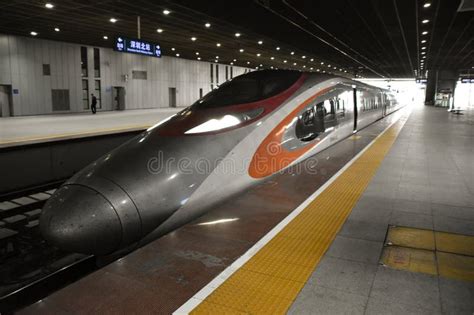 High Speed Bullet Train From China To Hong Kong At Kowloon Station