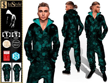 Second Life Marketplace Instyl Hoodyjumpsuit Green T
