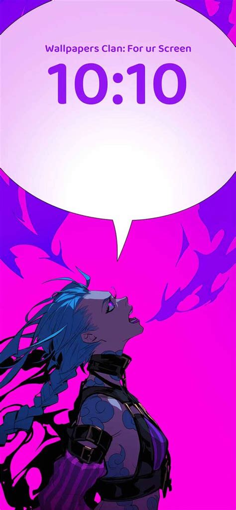 Jinx Arcane Energy Flare Time Zone Wallpapers Phone Wallpapers