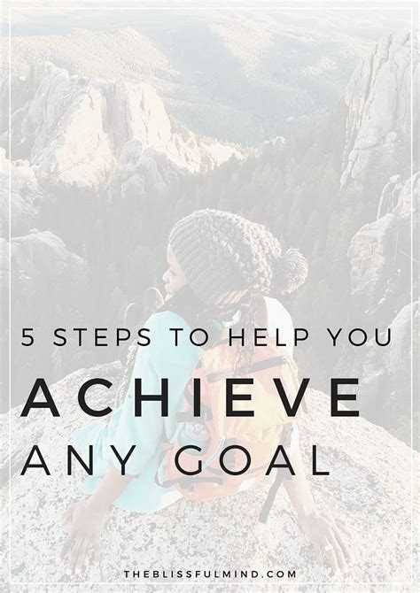 5 Steps To Help You Achieve Any Goal (Free Goal Planner!) - The ...